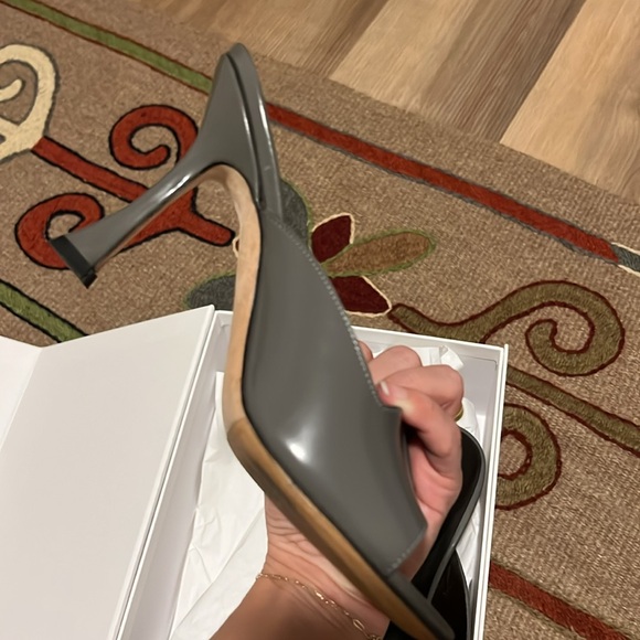 BY FAR | Shoes | By Far Olivia Cement Semi Patent Leather 35 | Poshmark
